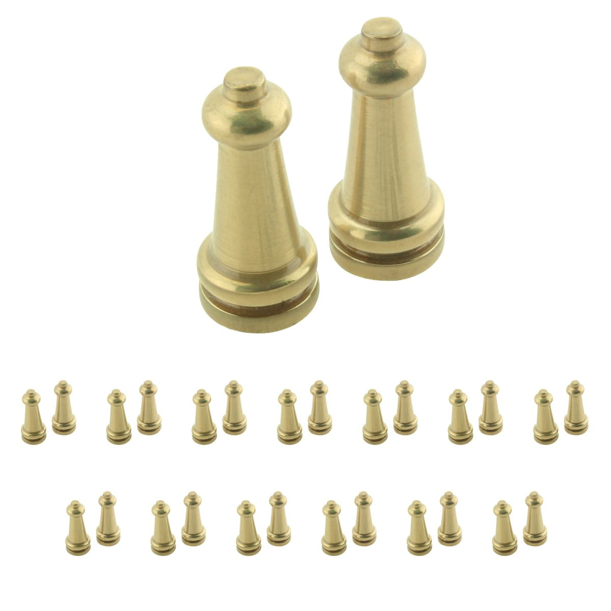 13 Pairs Stair Carpet Rod Tower Finial Brass Decorative Tip | Renovator ...