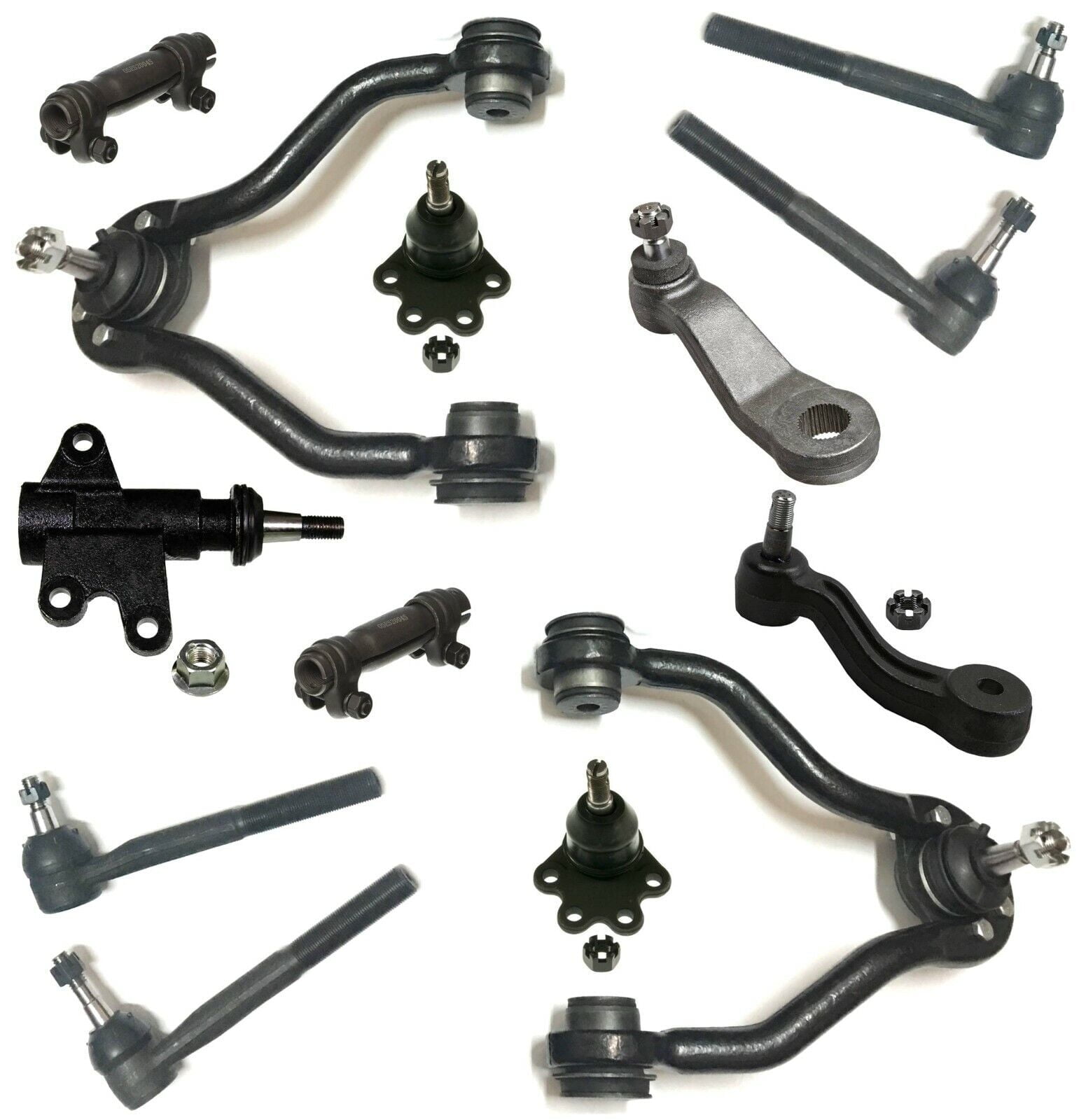 13 Pc Front Suspension Kit Adjusting Sleeves Inner & Outer Tie Rod Ends ...