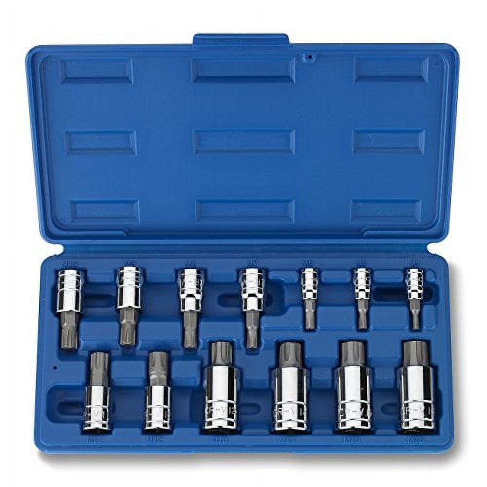13 Pc Ribe BIT Drive Driver Set for Socket Tool Set Kit M4 to M16 ...