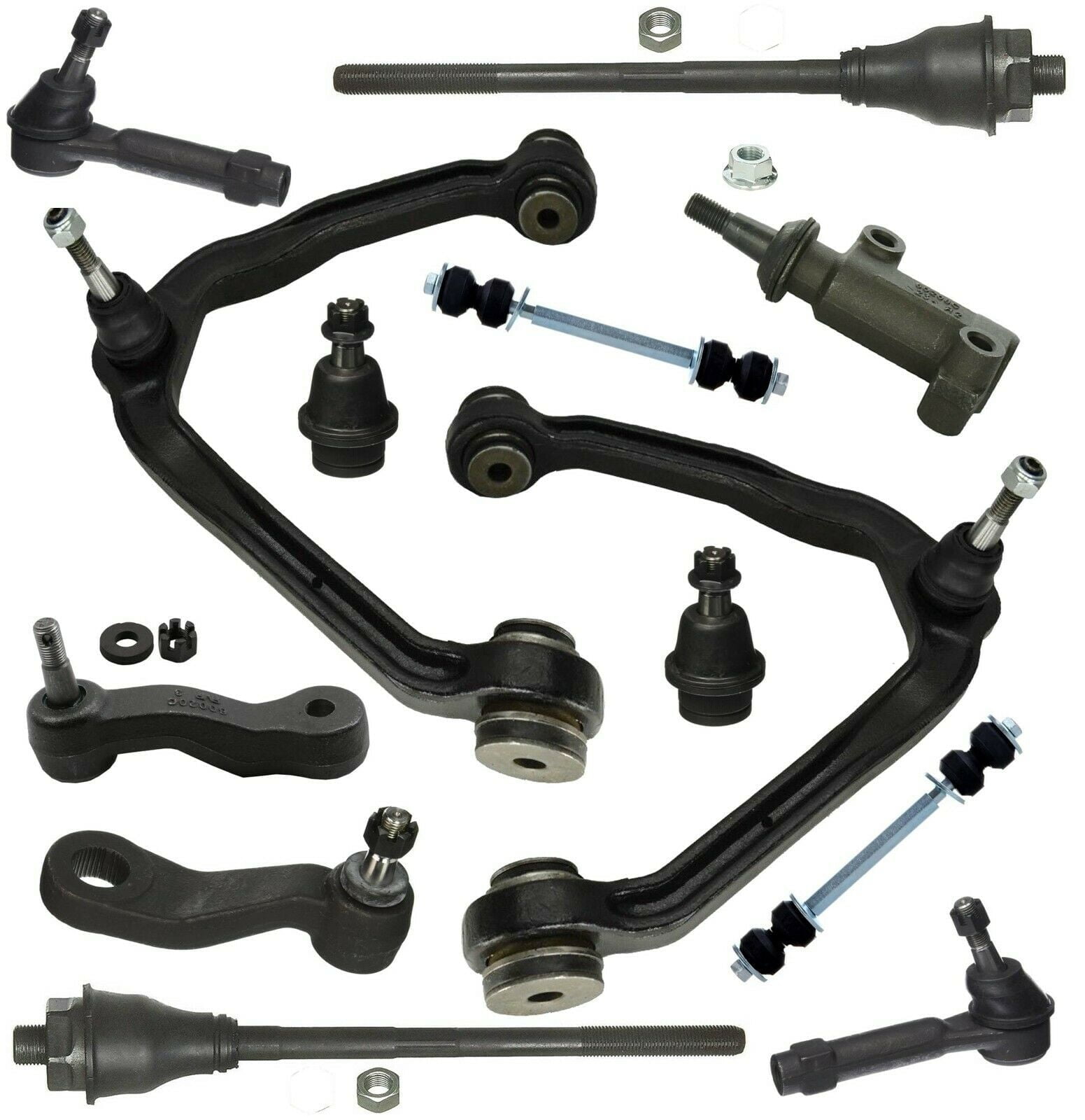 13 Pc Steering & Suspension Kit Control Arms, Lower Ball Joints, Idler ...