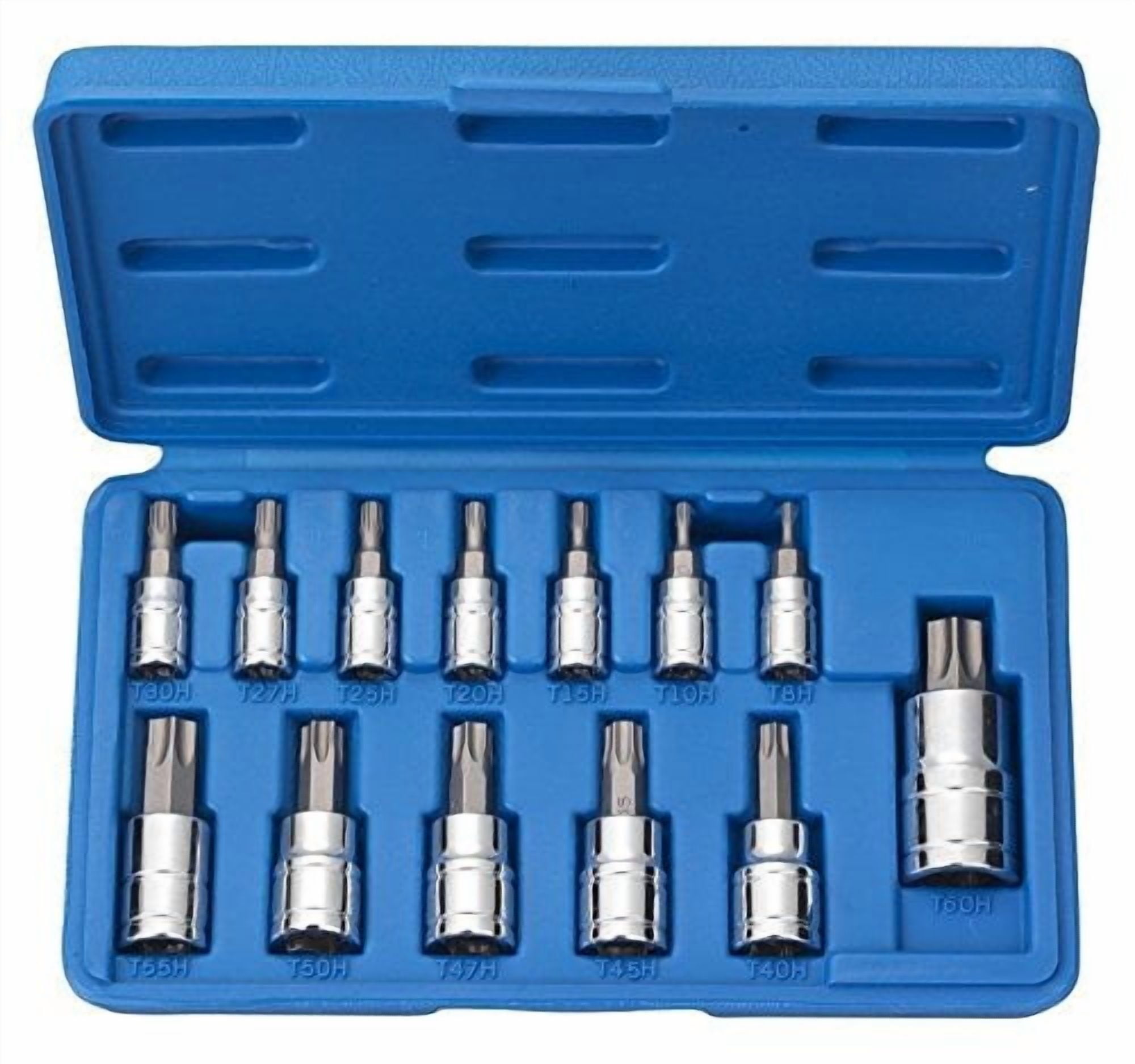 13 Pc Torx Star Torq Bit Socket Set T8 ~ T60 - Walmart.com