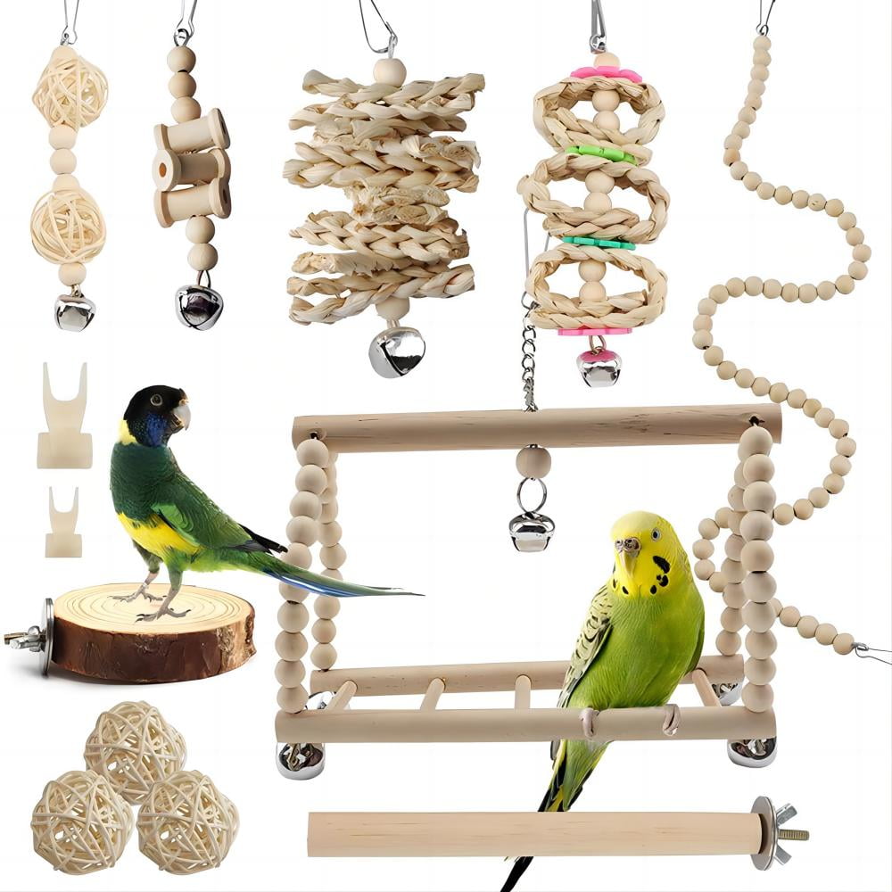 13 Pcs Bird Toys for Parakeet Toys for Bird Cage Accessories Parakeets ...