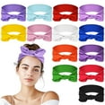 13 Pcs Bow Headbands for Women Headwrap Bowknot Headbands Solid Color ...