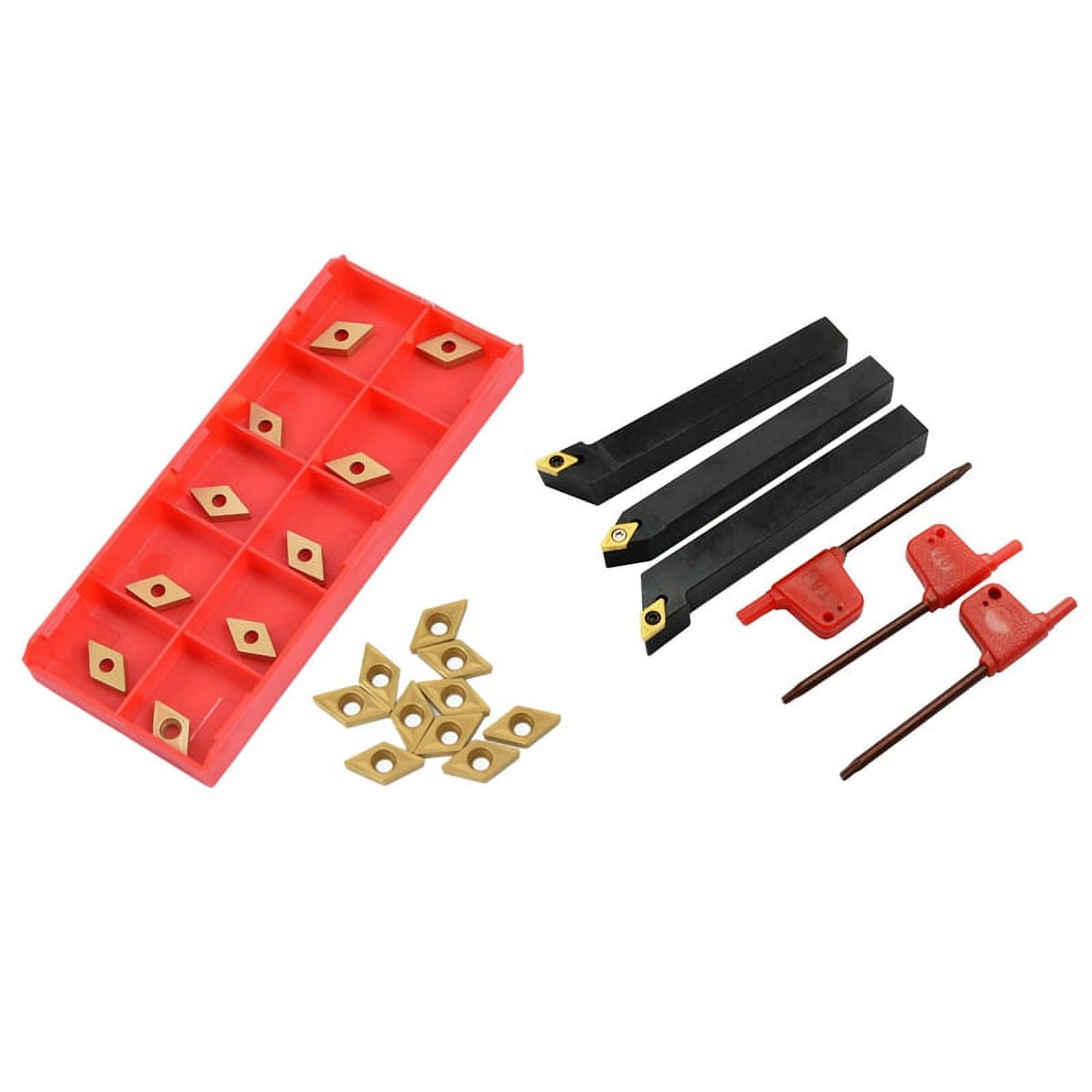 13 Pcs CNC Lathe Cutter: 3Pcs 1/2 Inch CNC Lathe Carbide Turning Tools ...
