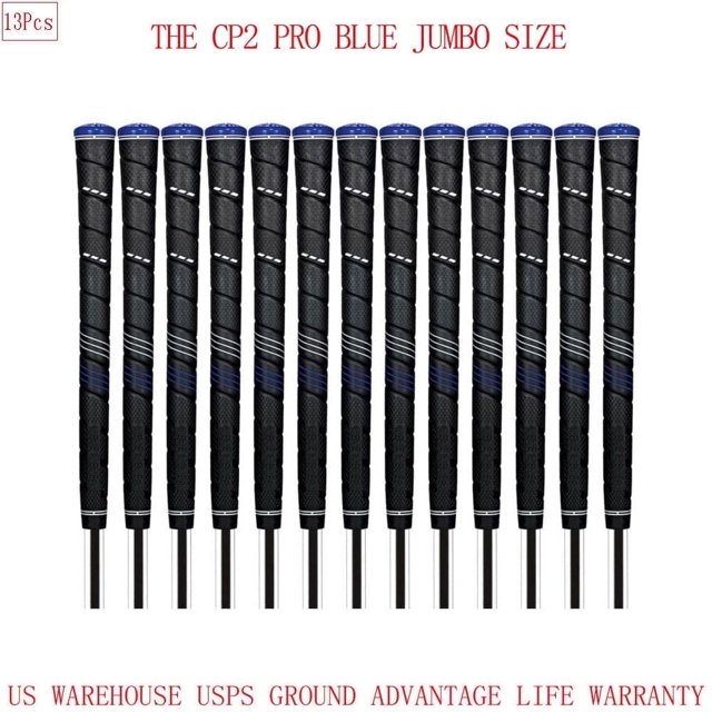 13 Pcs CP2 Pro Golf Club Grip Tacky Feel Jumbo Blue Rubber 60R Brand ...