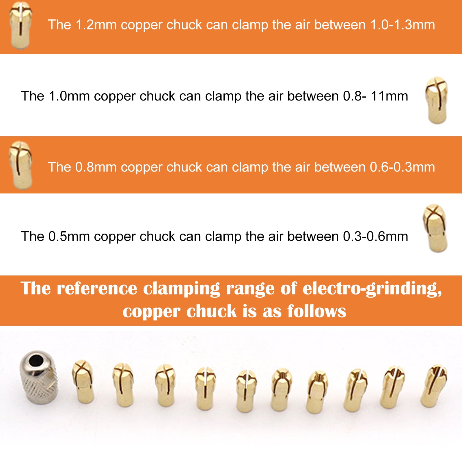13 Pcs Collet for Dremel, Mellbree Replacement 4485 Collet for Dremel ...