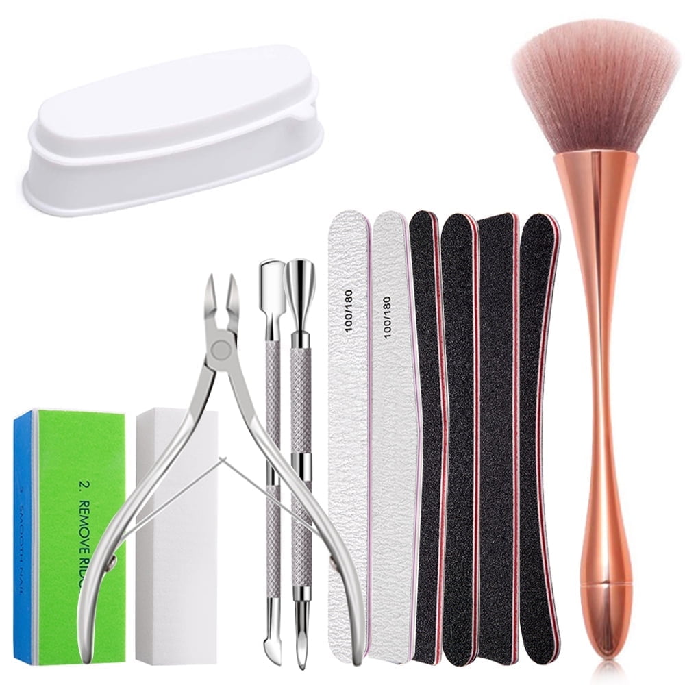 13 Pcs Dip Powder Nail kit,Nail Files and Buffer Set Professional ...