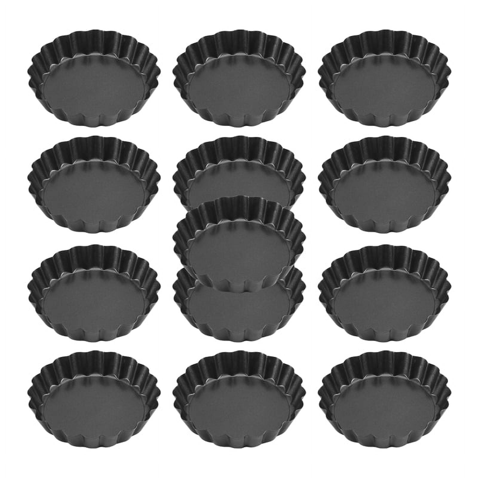 13 Pcs Egg Tart , 3inch Mini Tart Pans Removable Bottom, Cupcake Cake ...