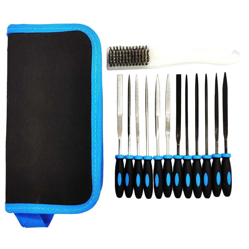 13 Pcs File Set Needle Diamond Files for Precision Metal File Work Wood ...