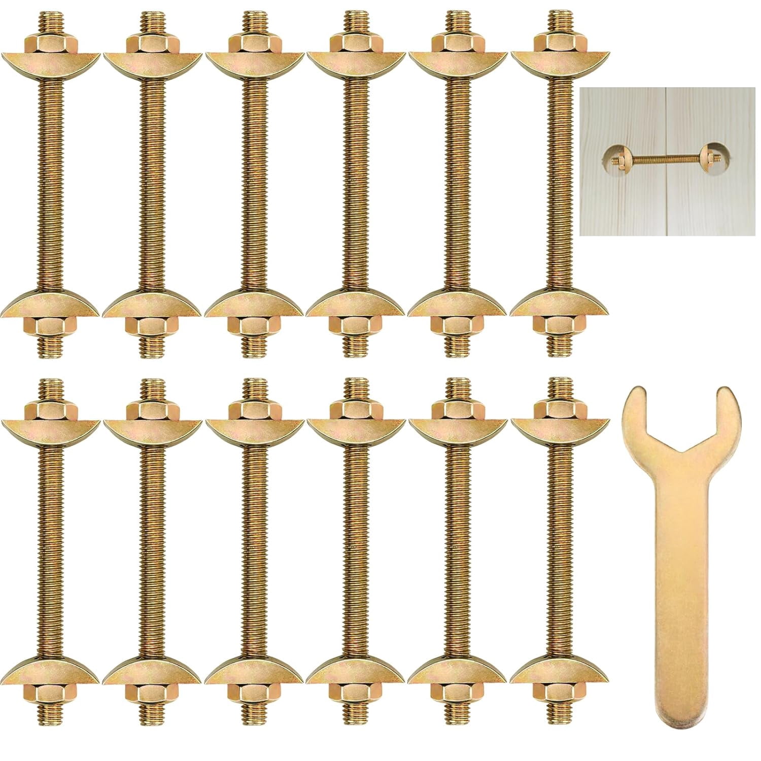 13 Pcs Furniture Fastening Connectors with Wrench,Countertop Connector ...