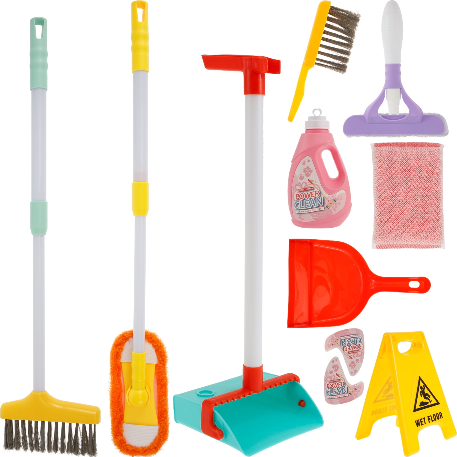 13 Pcs Kids Cleaning Toy Set Adjustable Toddler Cleaning Set Safe Clean ...