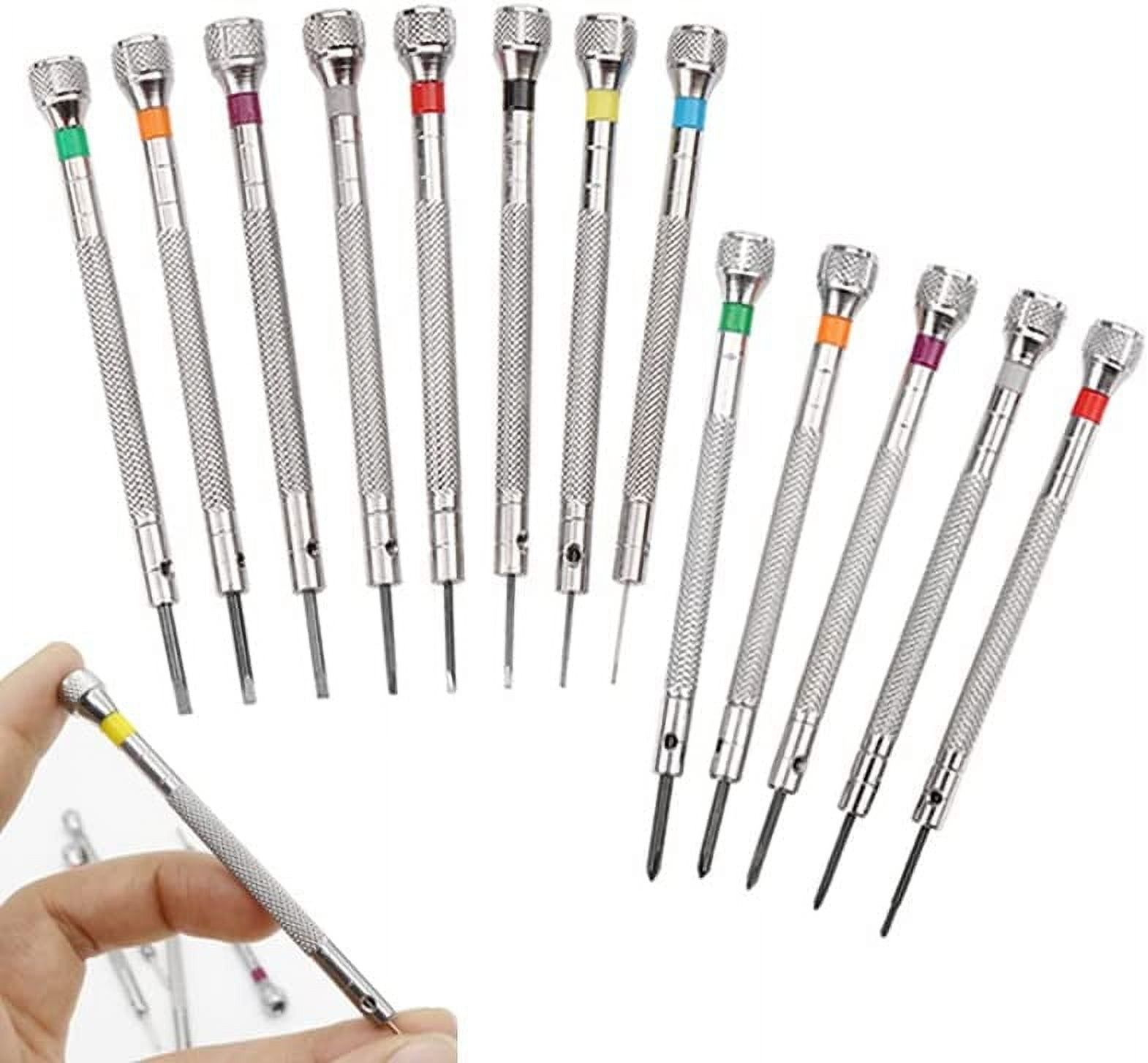 13 Pcs Micro Precision Watch Screwdriver, 0.6-2.0 mm,1.2-2.0mm ...