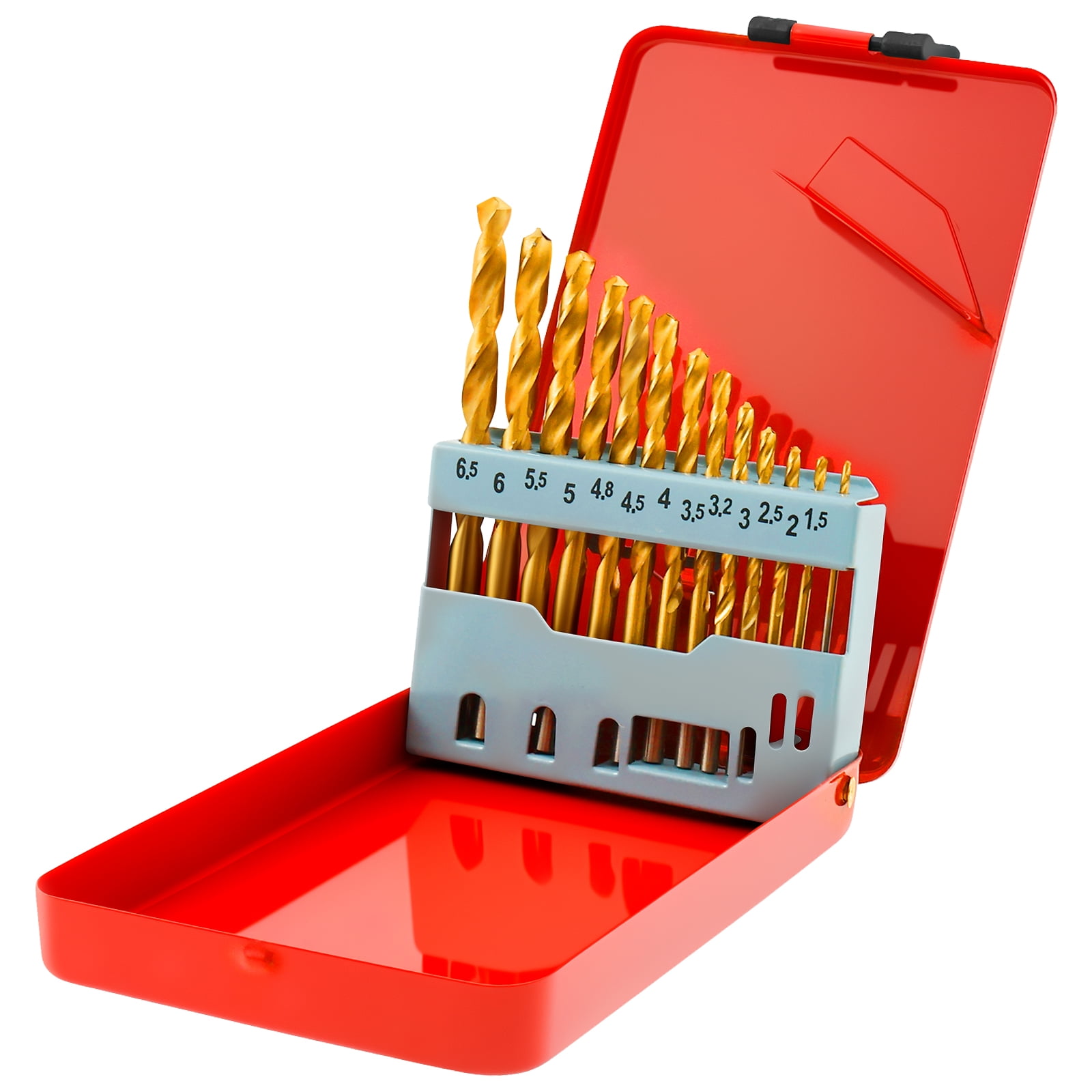 13 Pcs Multipurpose Drill Bit Set with Index Storage Case Multiple ...