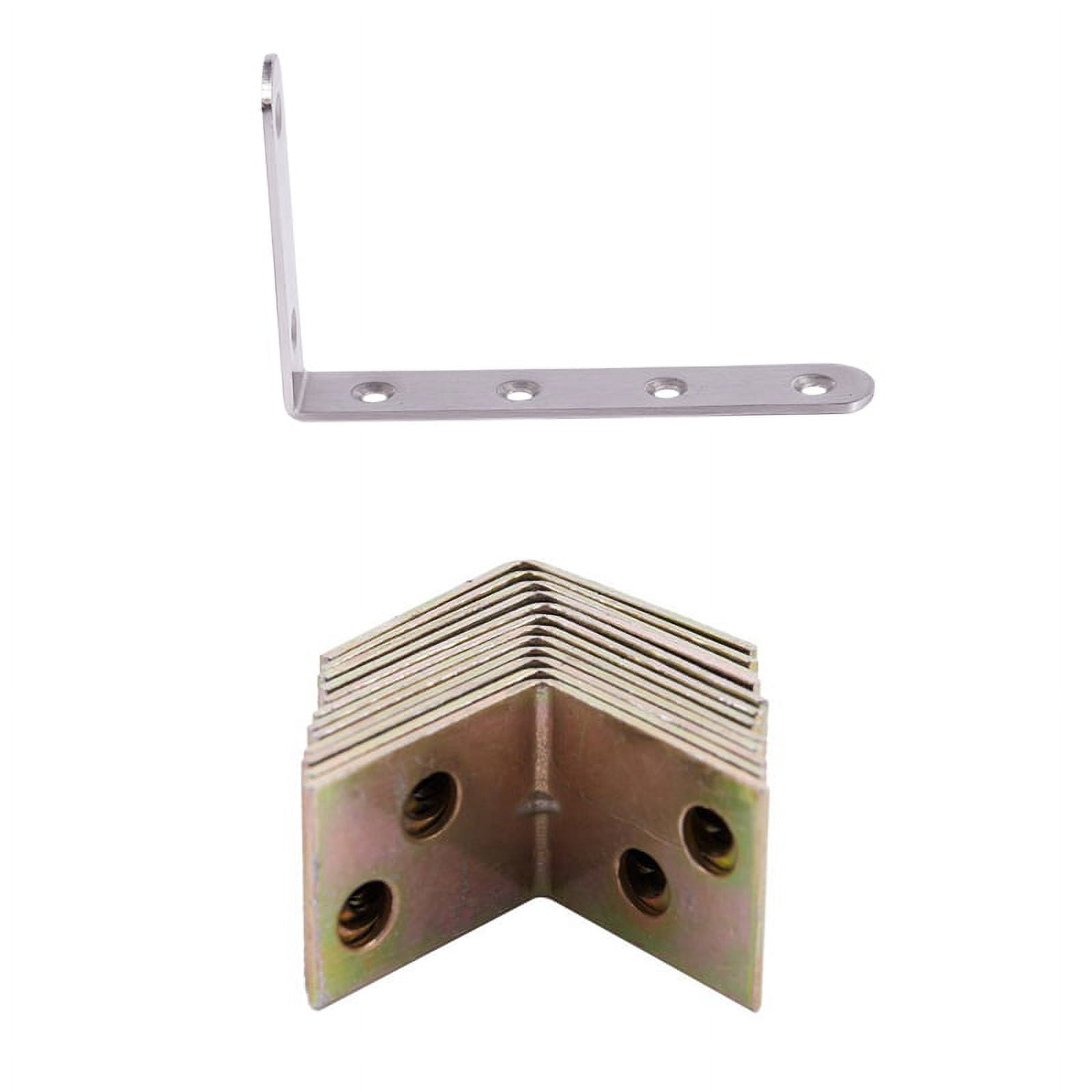 13 Pcs Shelf Support 90 Degree , 1 Pcs Silver & 12Pcs Brass Color ...