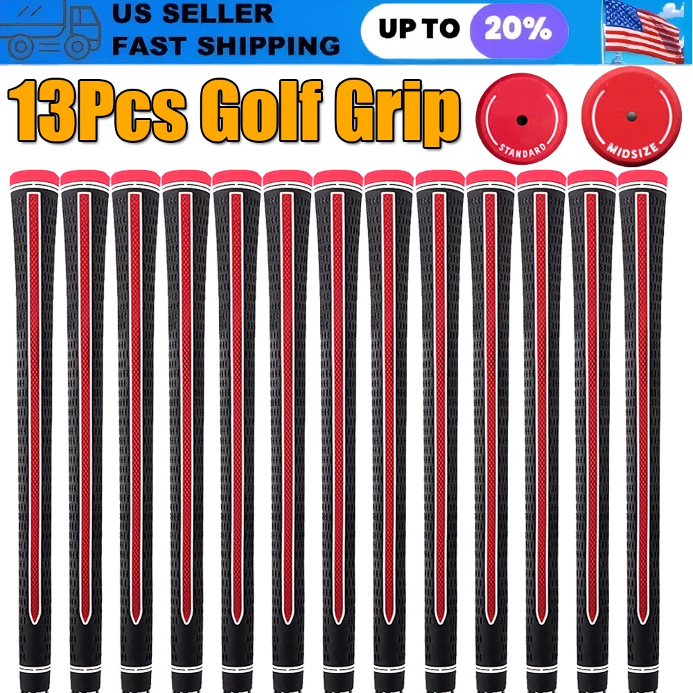 13 Pcs Standard 60R Golf Grip Golf Club Grip Anti-Slip Rubber Golf Grip ...