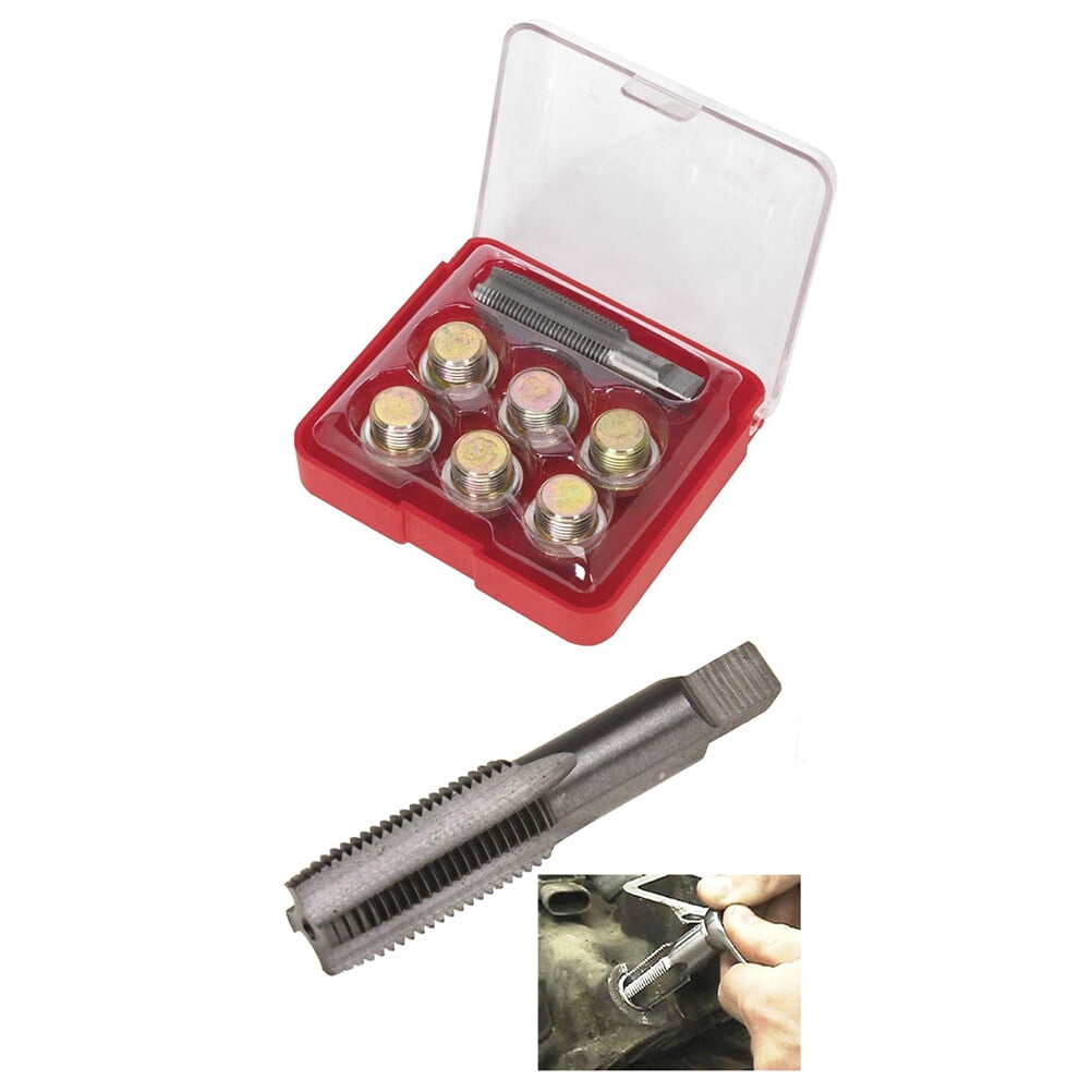 13 Pcs Sump Drain Plug Removal Tool Oil Pan Thread Repair for Car ...
