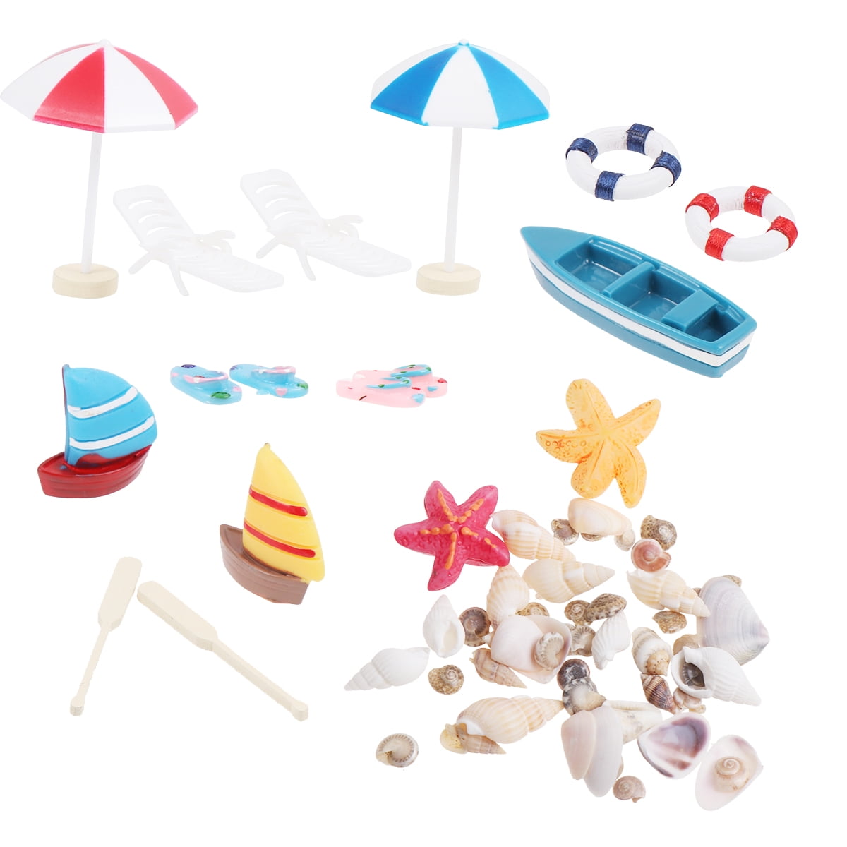 13-Piece Surfer Beach Toy Set for Room Decor and Seaside Fun, Coastal ...