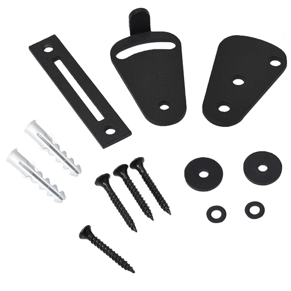 13 Pcs Tear Drop Lock Black Frosted Barn Door Sliding Mechanism Fan ...