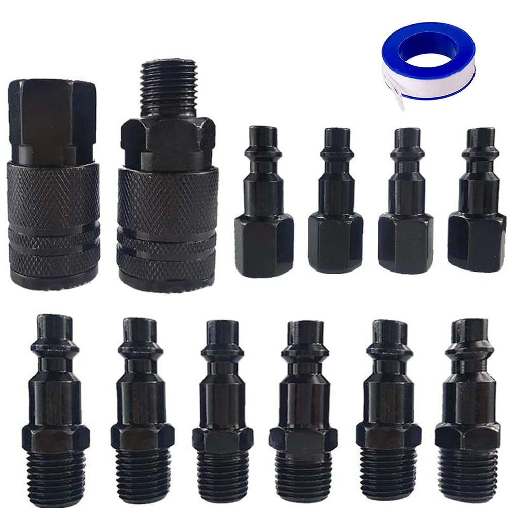 13-Piece Air Hose Fitting Kit Quick Connectors Pneumatic Connector For ...