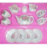 13 Piece Ceramic Tea Set - Walmart.com