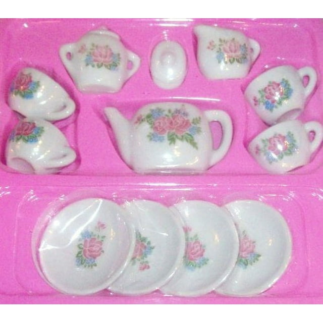 13 Piece Ceramic Tea Set - Walmart Business Supplies
