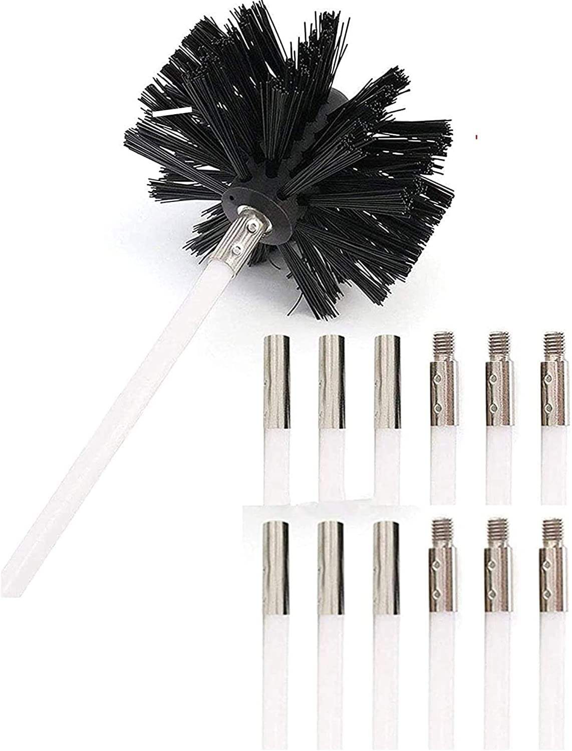 13 Piece Dryer Duct/Vent Cleaning Kit, Lint Remover, Extends up to 24 ...