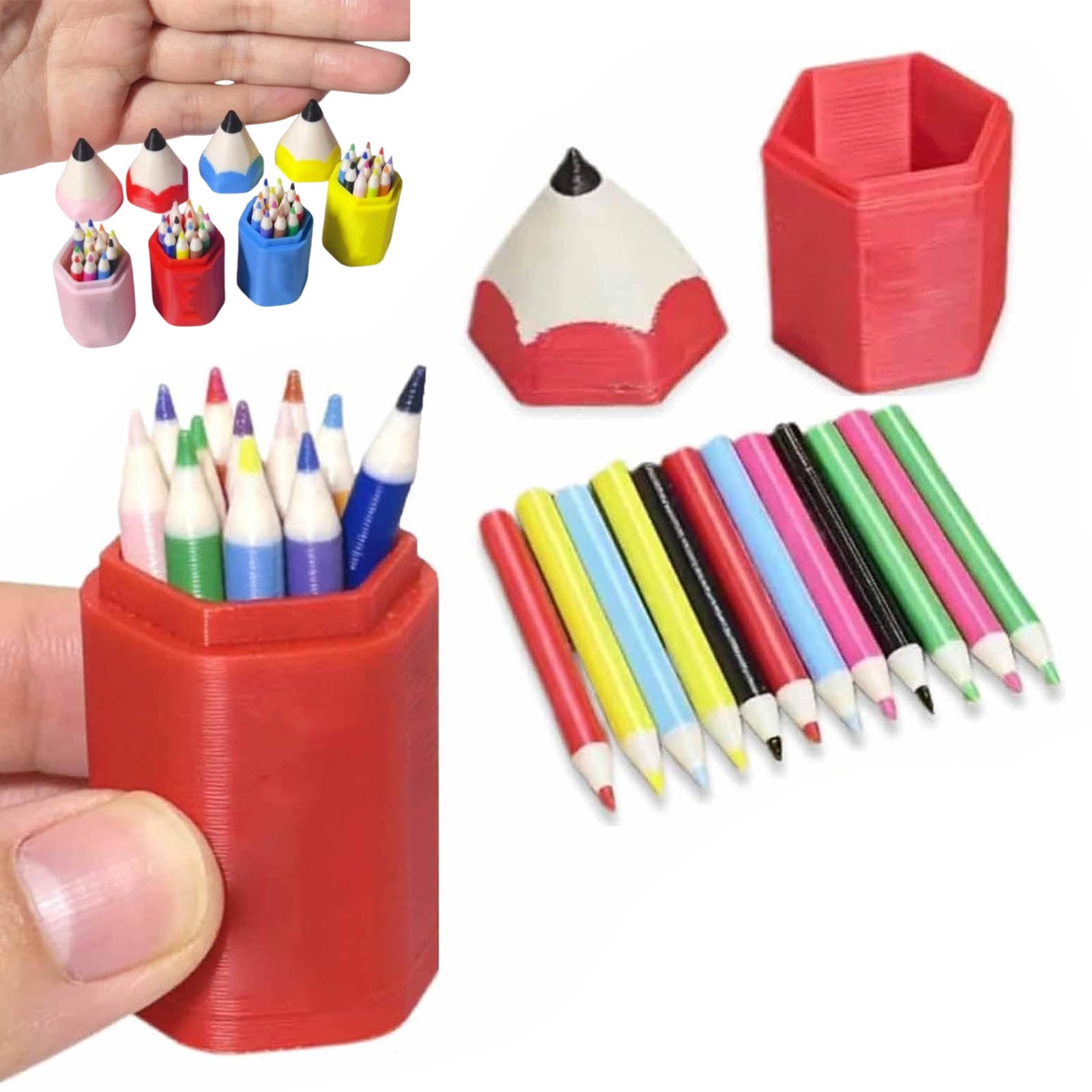 13-Piece Mini Colored Pencil Set for Dollhouses and DIY Miniature ...