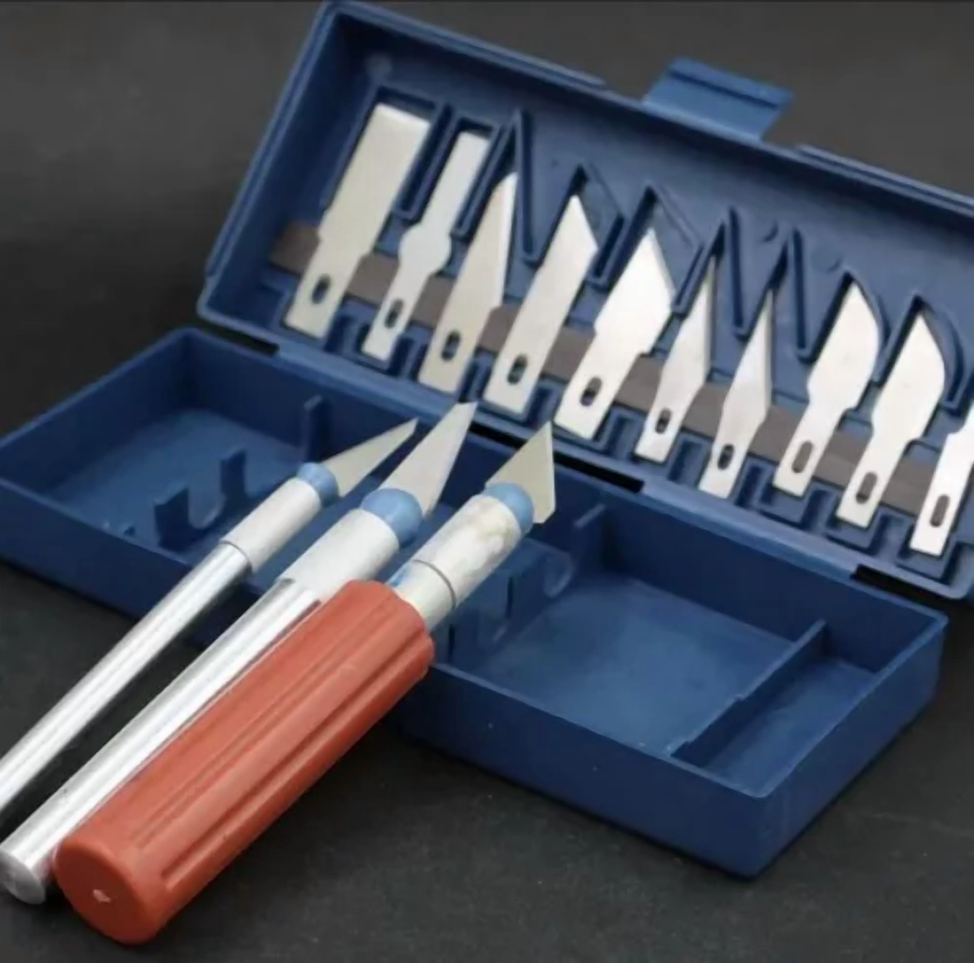 13 Piece Precision Knife Blade Set For Detail Hobby Work Craft Exacto ...
