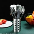 13-Piece Stainless Steel Kitchen Utensils Set with Holder, Mirror ...
