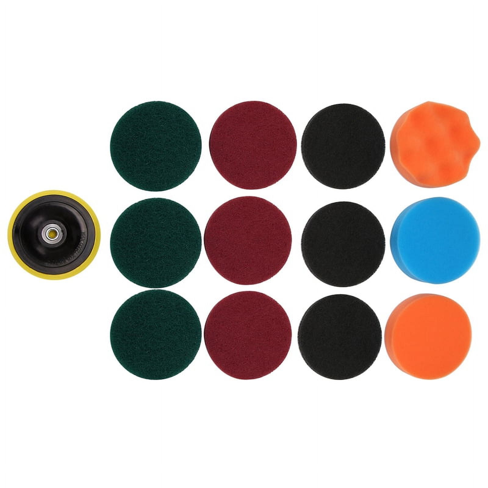 13 Pieces Drill Power Scrubber Brush Scouring Pads & Sponge Cleaning ...