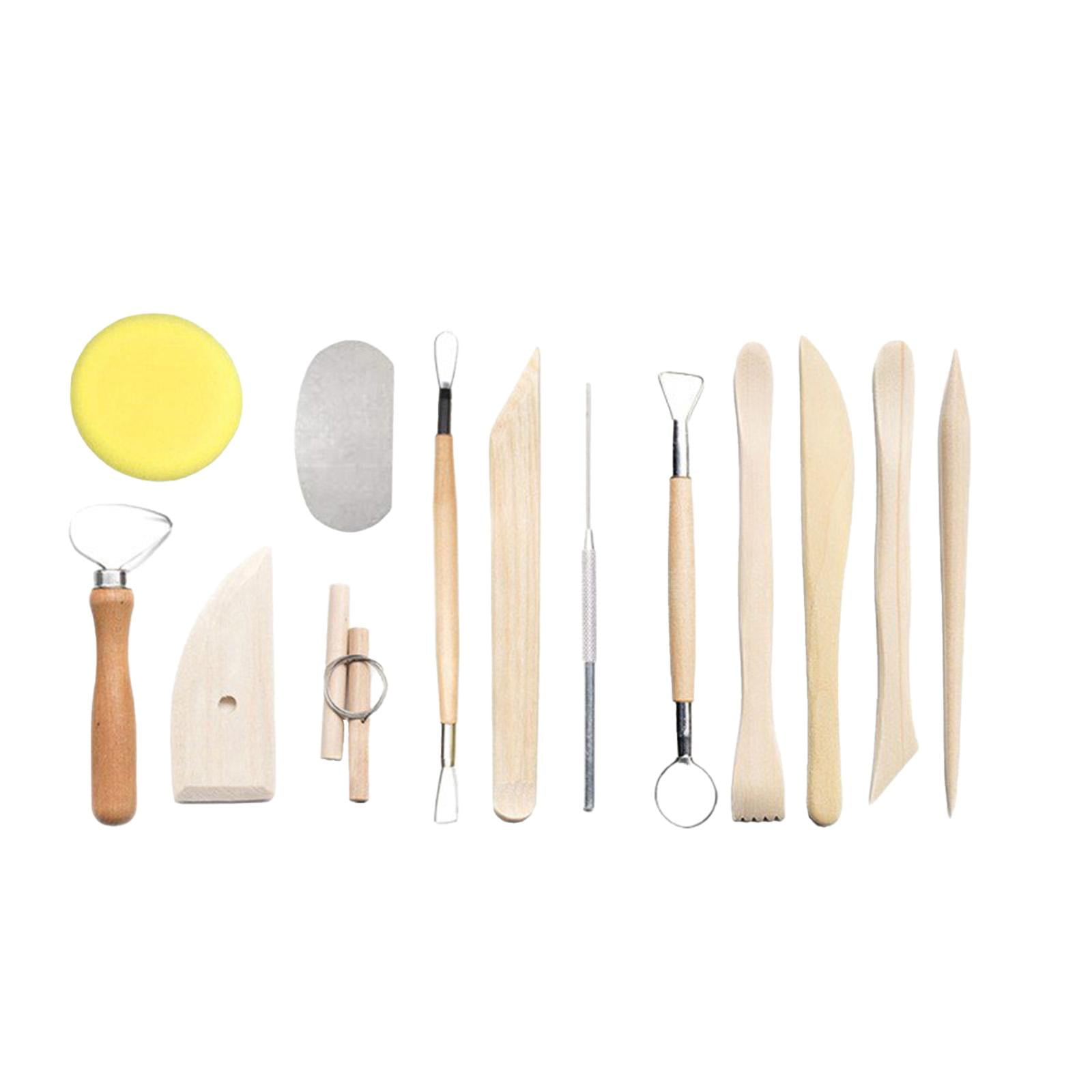 13 Pieces Pottery Sculpture Clay Tools Kit Shaping Detailing Clay ...
