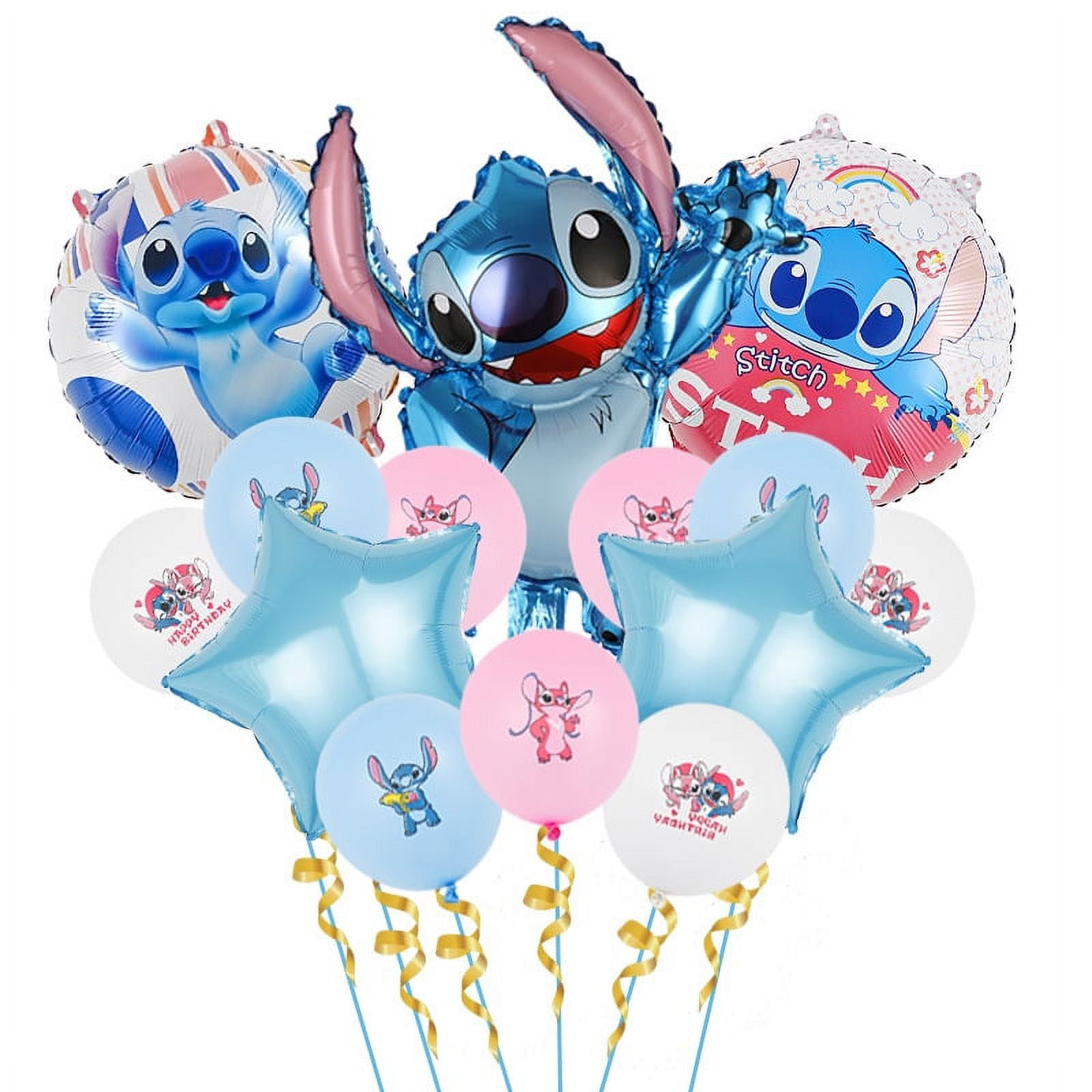 13 Pieces Stitch Birthday Decorations Balloons Aluminum Foil Balloons ...