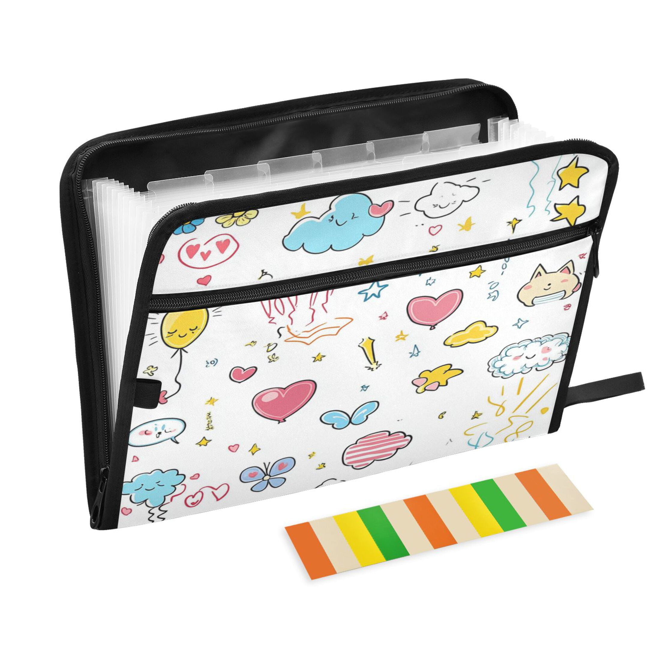 13-Pocket Expanding File Folder A4 Size Organizer Folder for School and ...