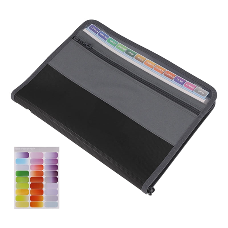 13 Pocket File Folder Storage Rack,File Box Storage Bag,with Zipper ...