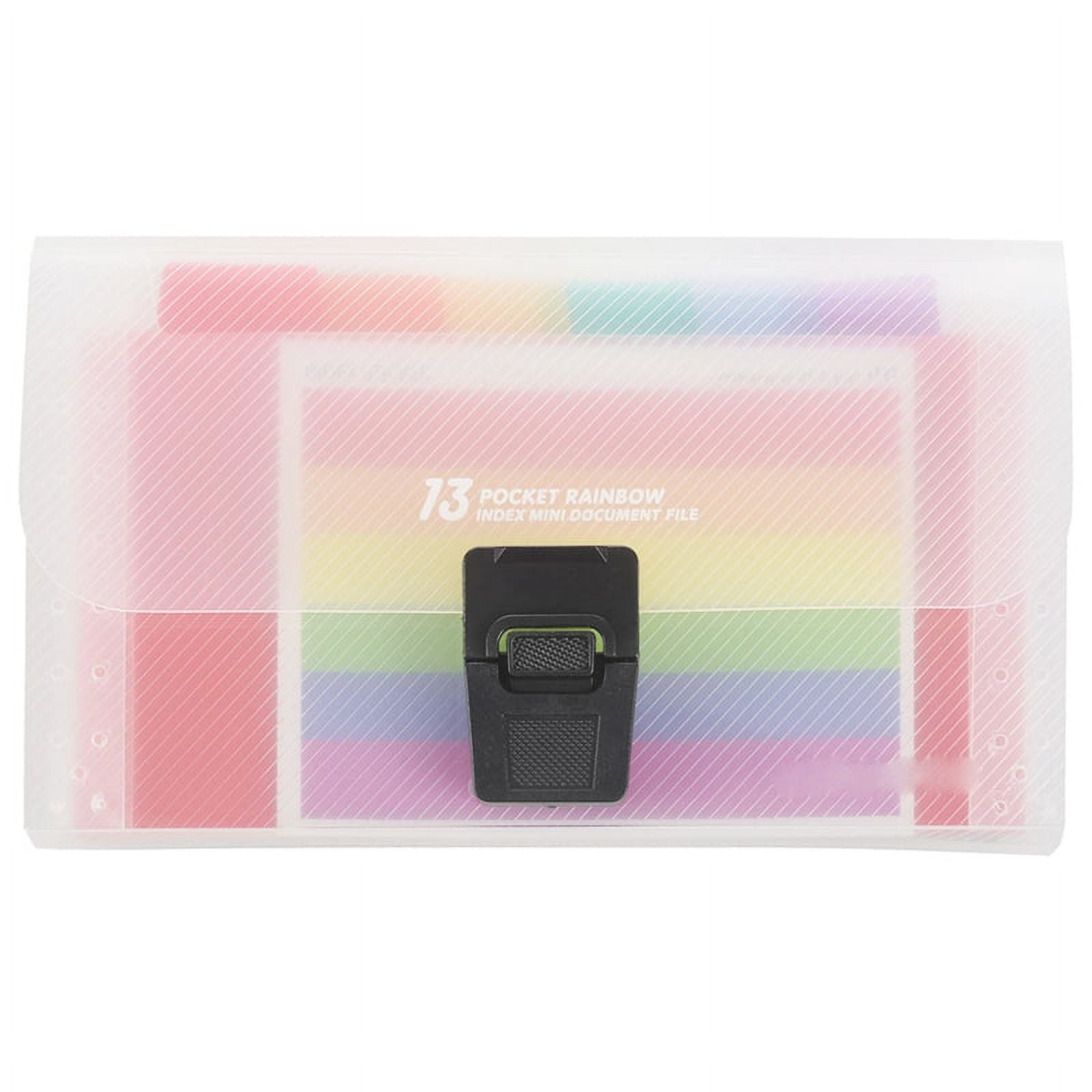 13 Pocket Folder Office Expanding File Colorful Organizer Document ...