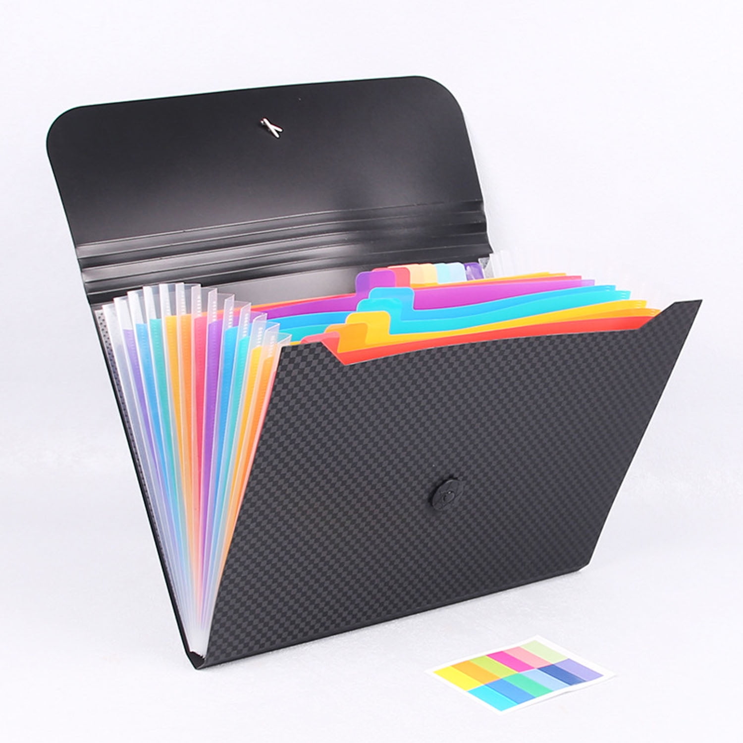 13 Pockets Accordion File Holder Organizer, Expanding File Folder A4 ...