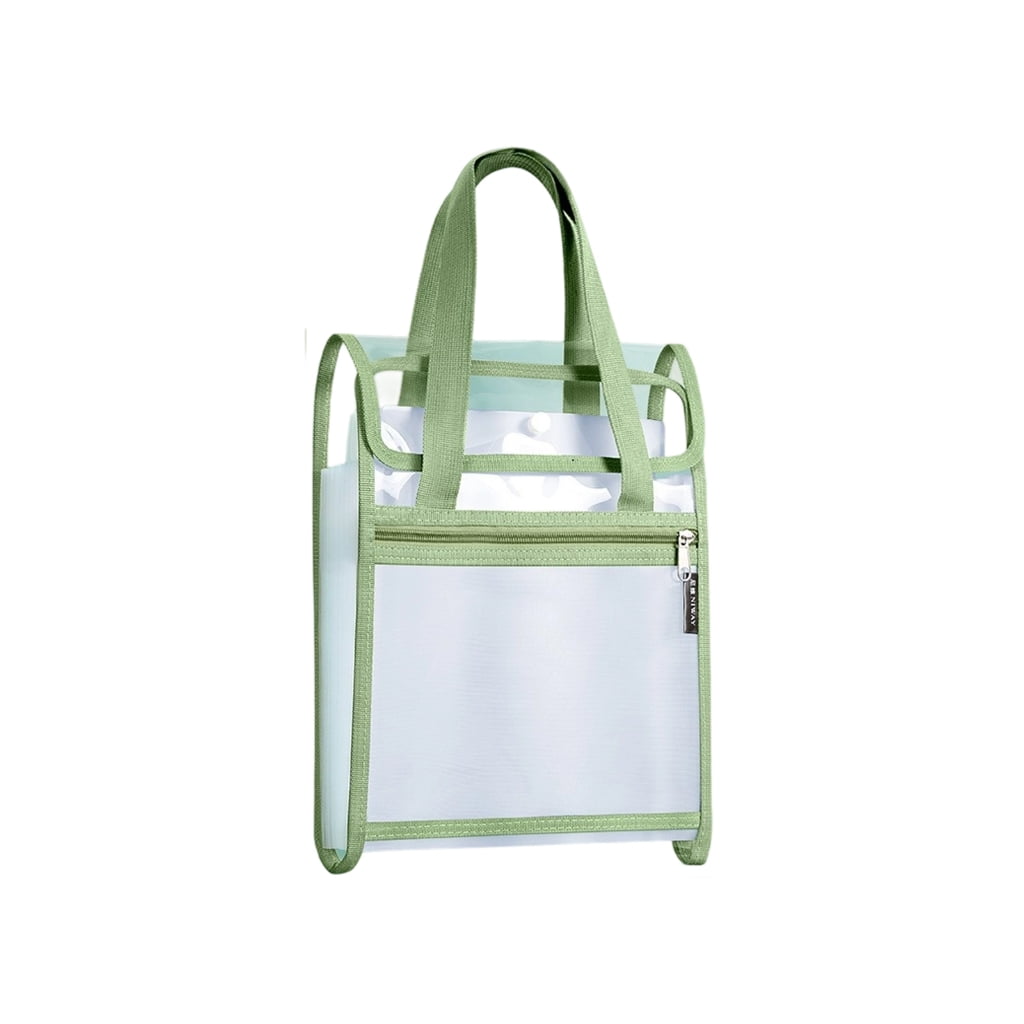 13 Pockets Expandable Folder Expanding File Organiser Clear PVC ...