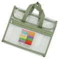 13 Pockets Expanding File Folder with Handle Clear PVC File Organiser ...