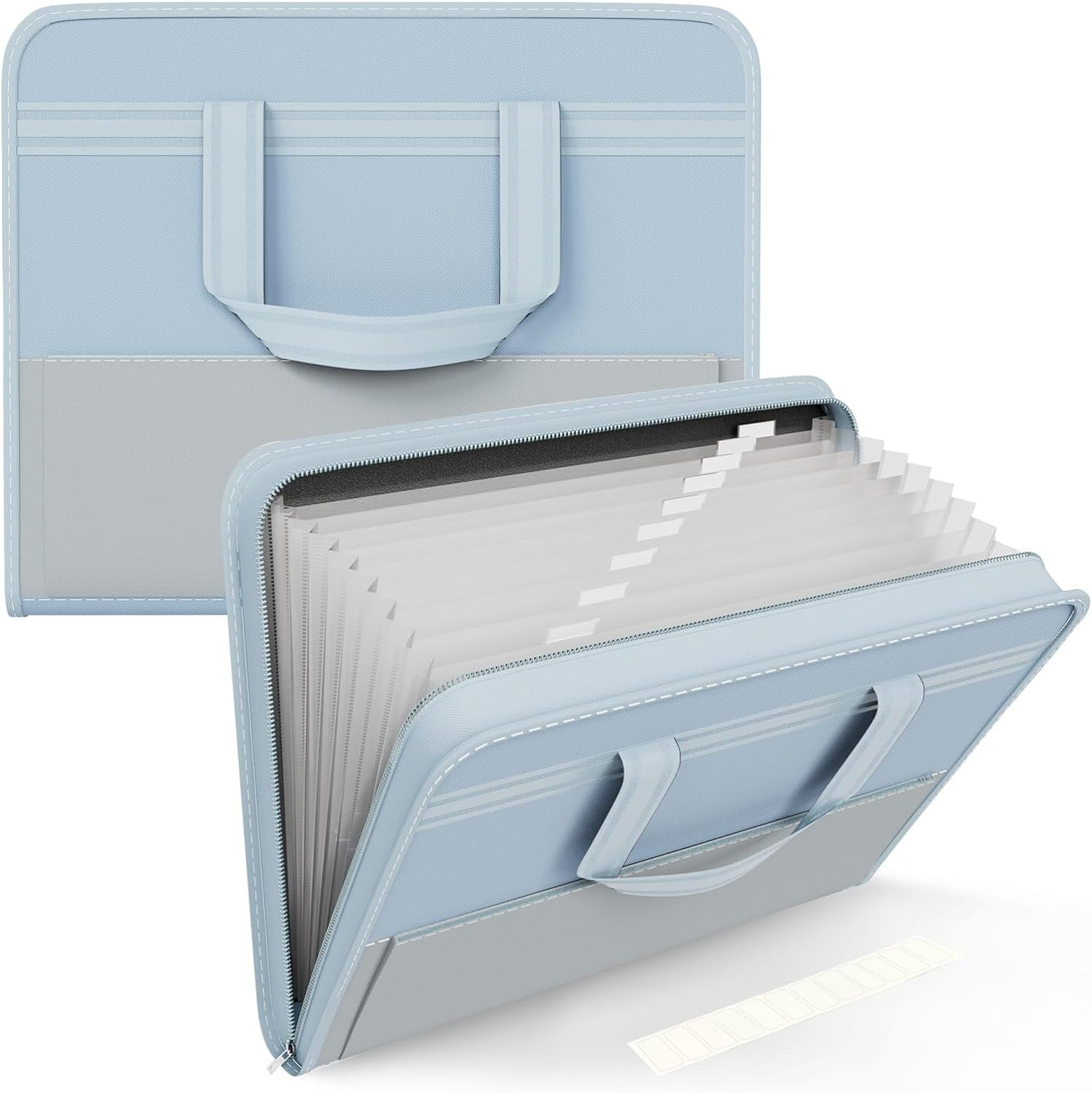 13 Pockets File Folder Organizer, Accordion File Organizer with Handle ...