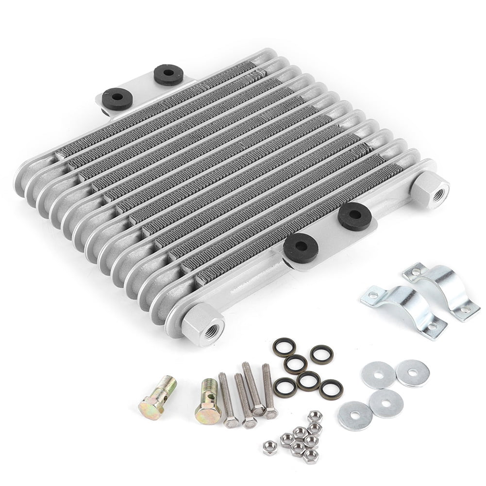 13 Row Universal Motorcycle Engine Oil Cooler Cooling Radiator ...