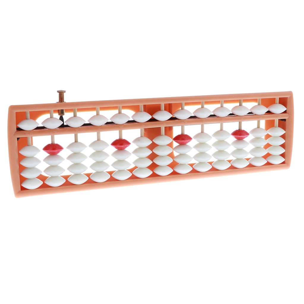 13 Rows Japanese White Beads Abacus Mathematics Child Counting Tool ...