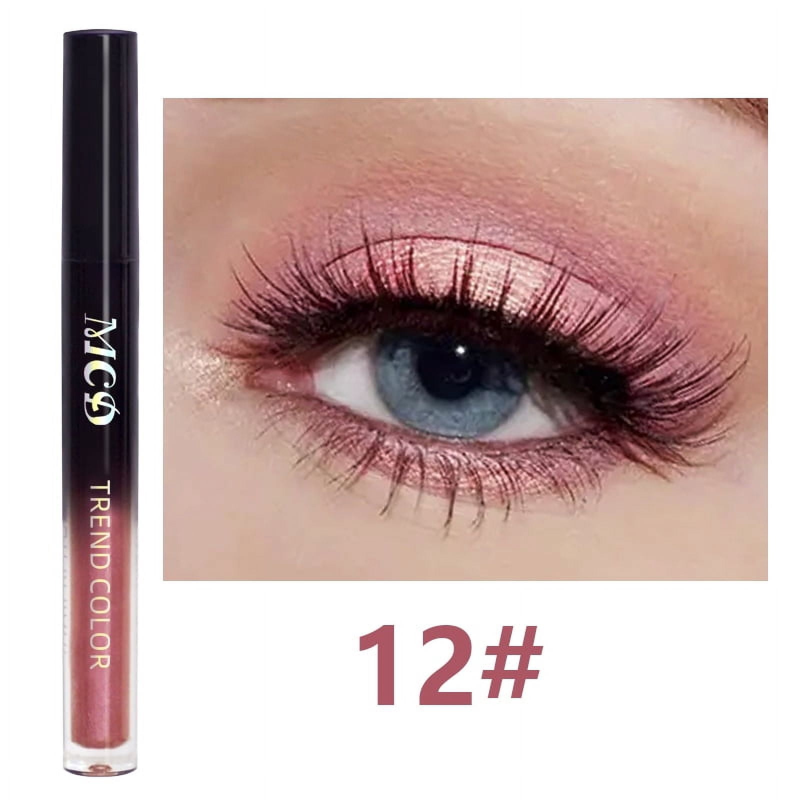 13-Shade Waterproof Liquid Eyeshadow Palette - High Shine Long-Lasting ...
