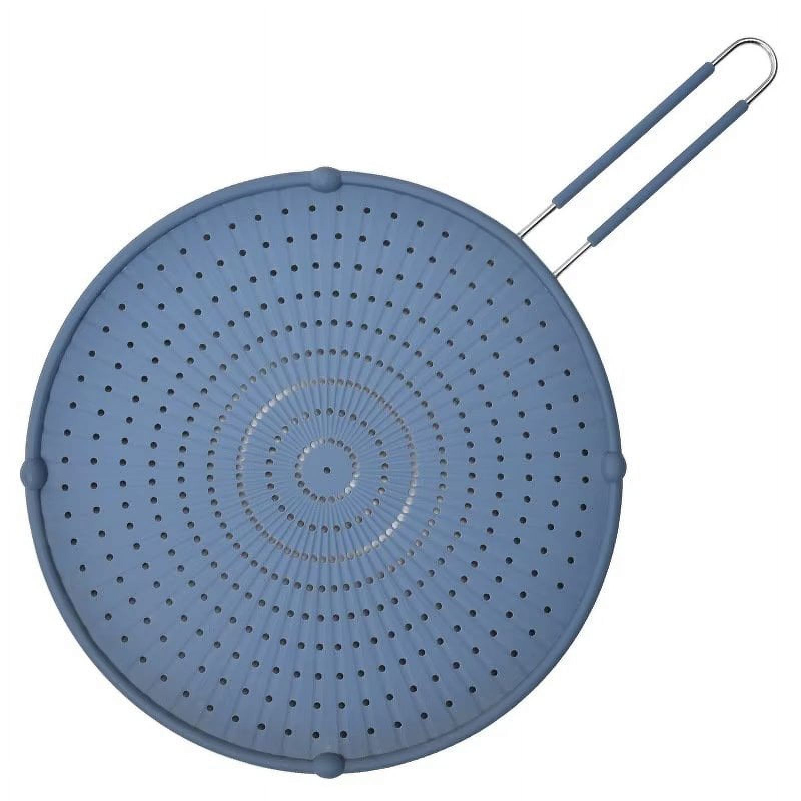 13" Silicone Splatter Screen Pan Cover with Folding Handle, Heat ...