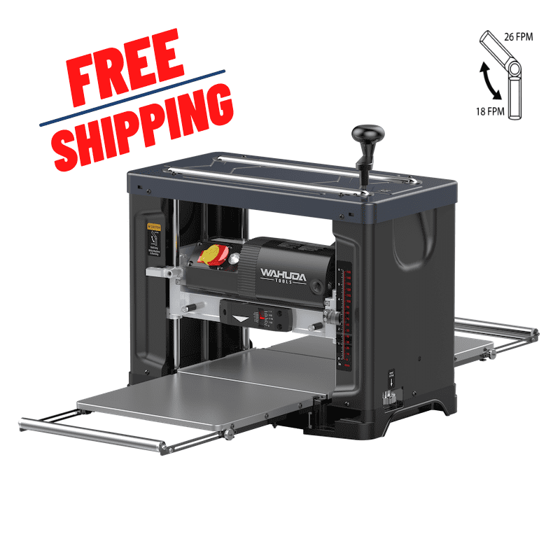 13" Spiral Cutterhead Planer with 4-sided carbide Tips , Two-Speed ...