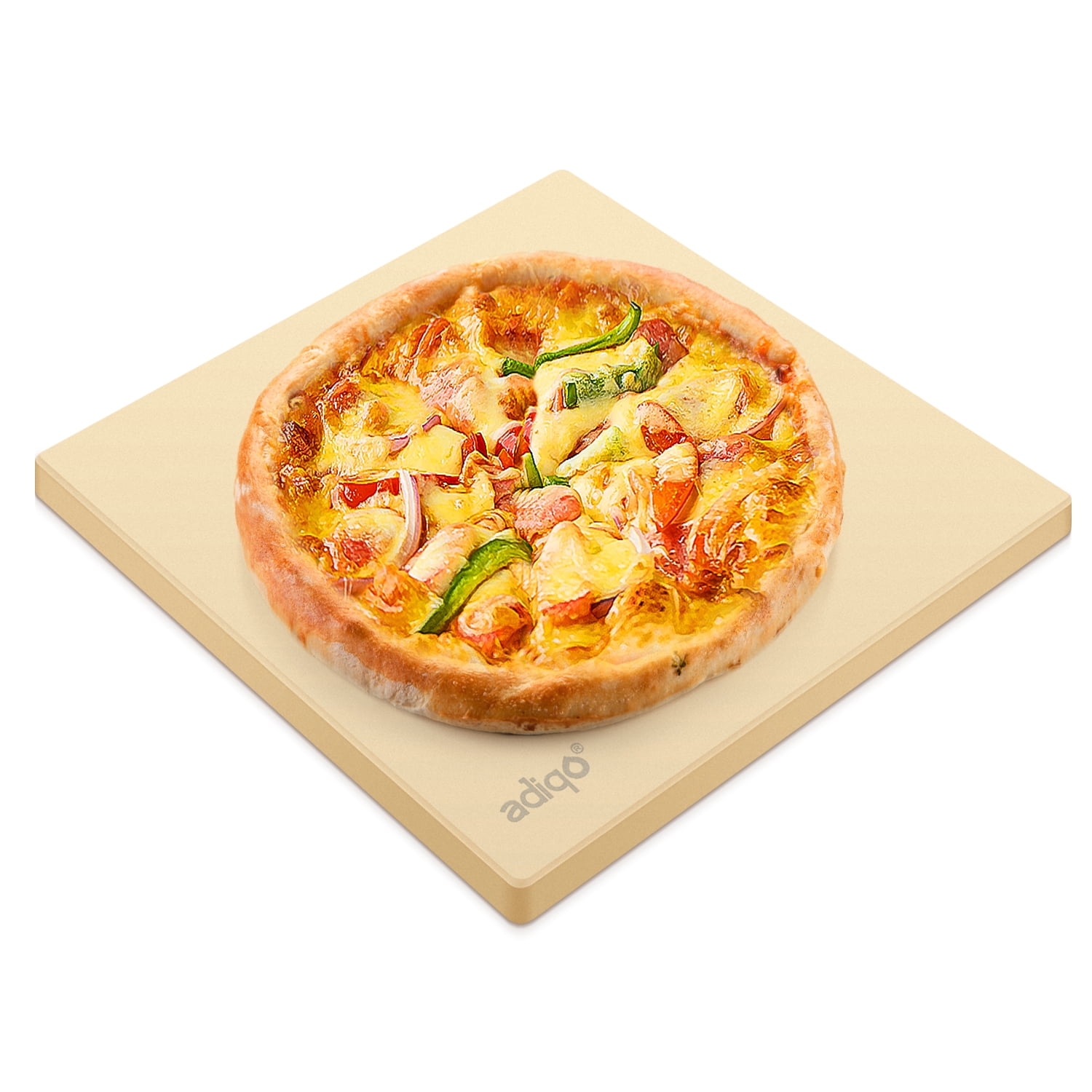 Adiqo 13" Square Cordierite Pizza Baking Stone Compatible for Ooni Koda ...