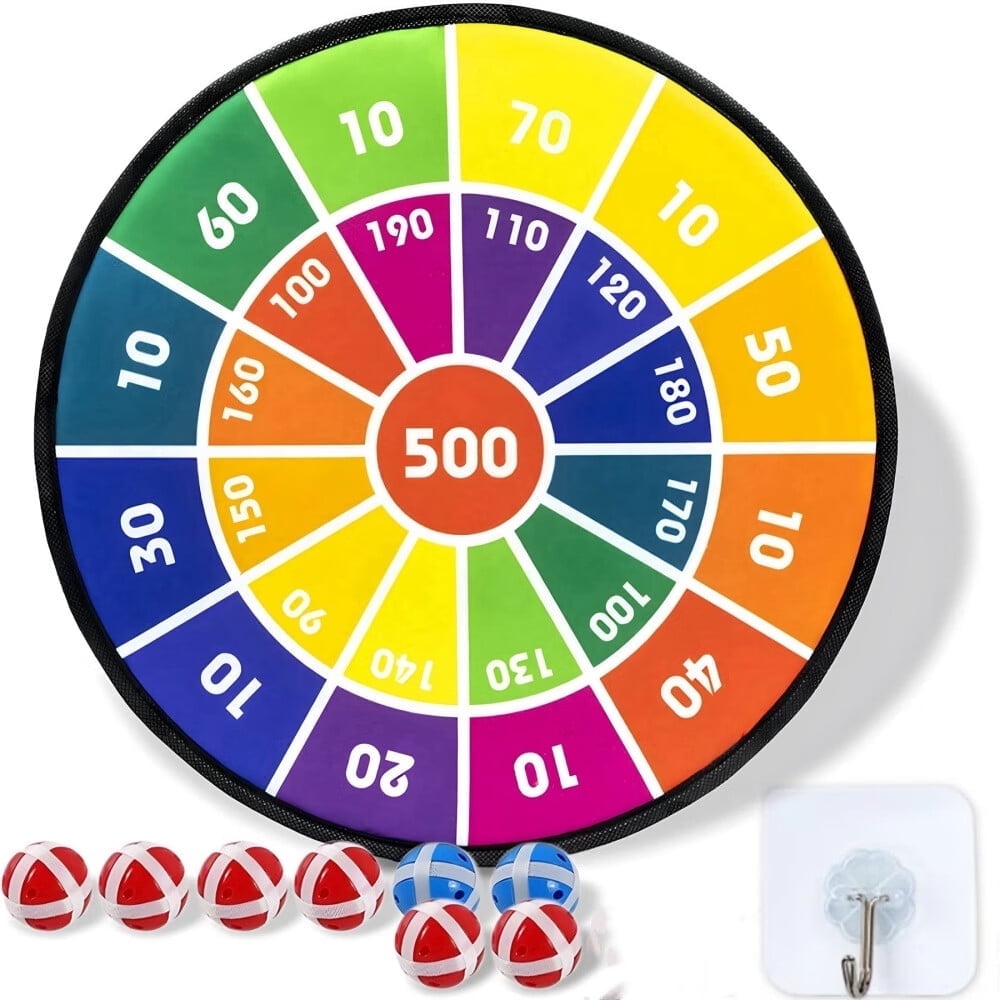 13" Standard Dart Board for Kids with 8 Dart Balls,Boys Toys Age 5-7 ...