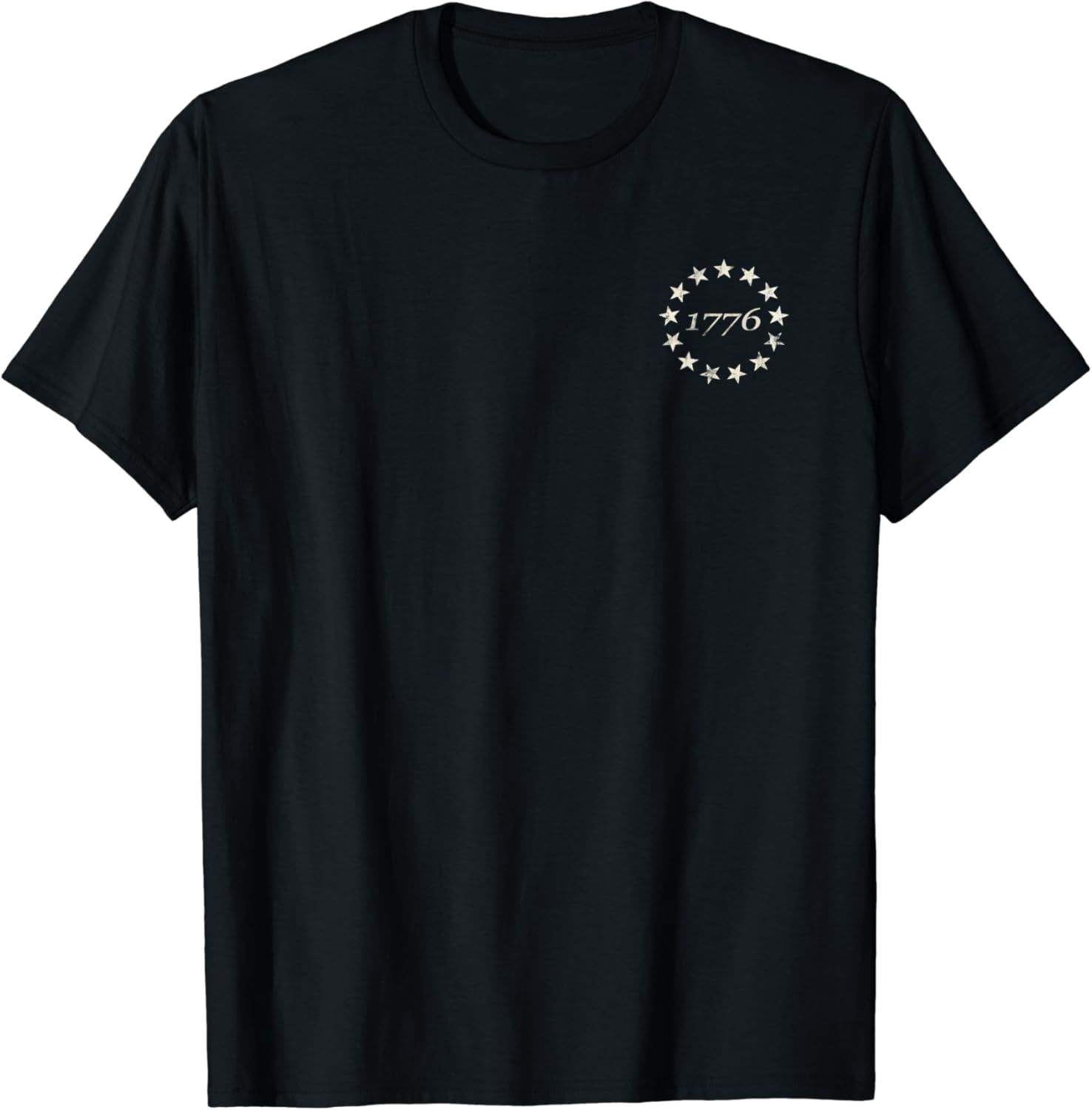 13 Star Flag Betsy Ross Distressed American Flag 1776 T Shirt - Walmart.com