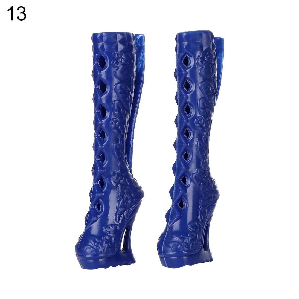 13 Styles Fashion Female Hero Dolls Boot Accessories Long Knees Boots ...