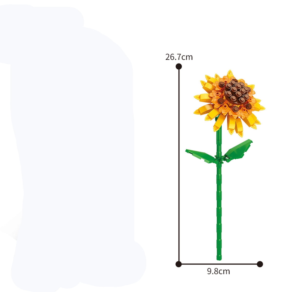 13 Styles Pretty Flower Building Blocks Rose Valentine's Lavender Peach ...