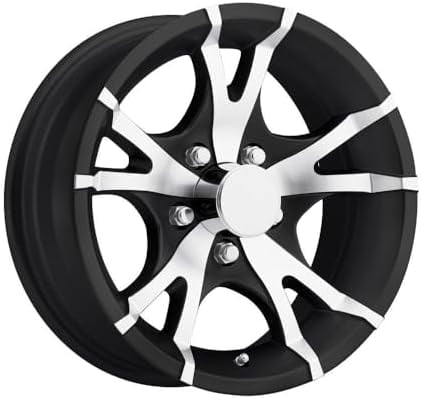 13" T07 5- Boat Camper RV Trailer Wheel Rim Black Machined (QTY 1 ...